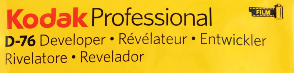 Film developing with Kodak D-76, dilutions 1+1, 1+3, 1+5, push and pull